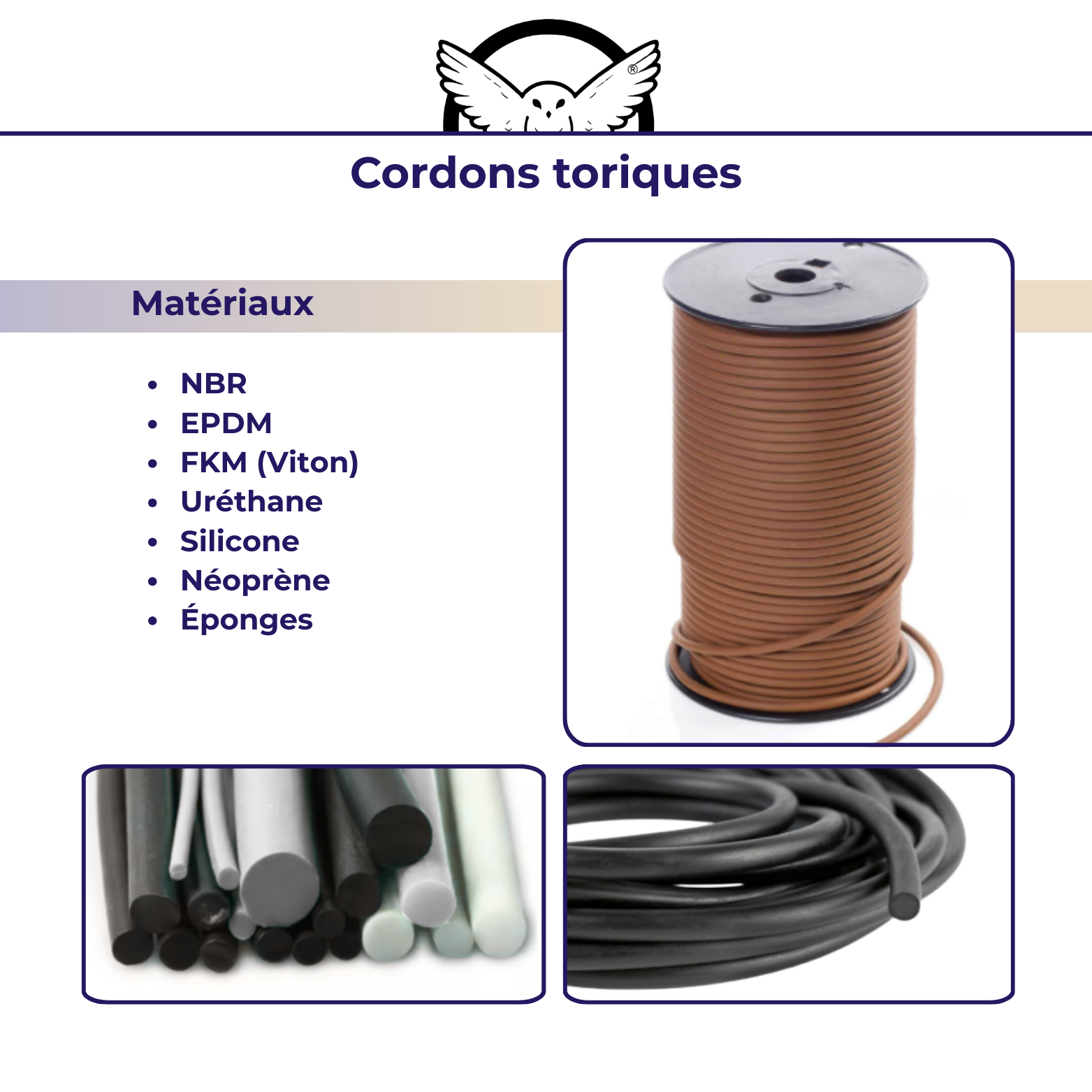 Cordons toriques - Étanchéité Industrielle ELASFOR Inc